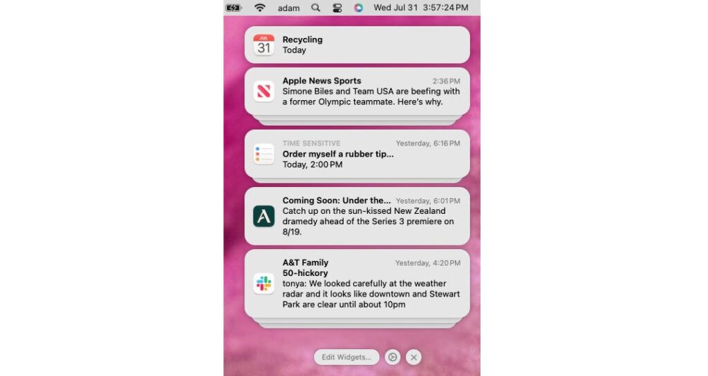 Check Notification Center for Missed Alerts - CreativeTechs
